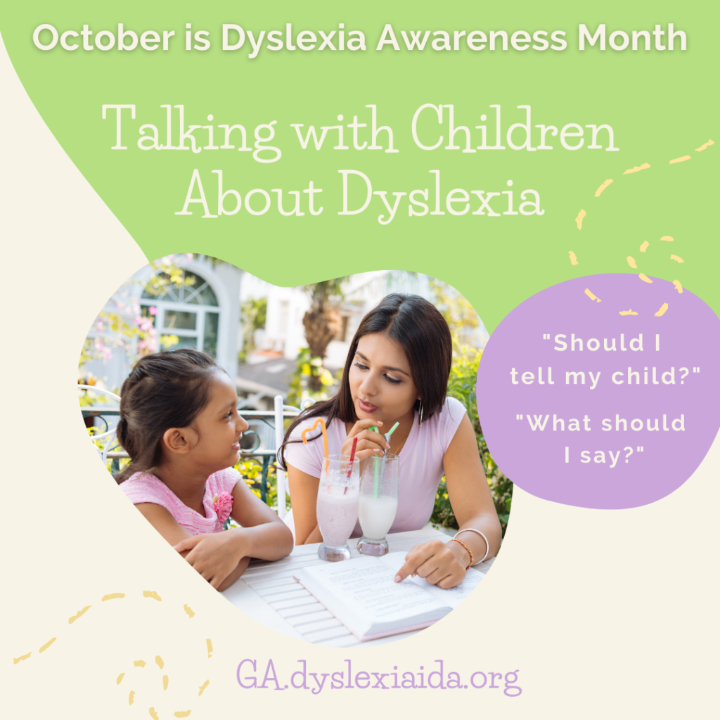 Dyslexia Awareness - Talking about Dyslexia - IDA Georgia